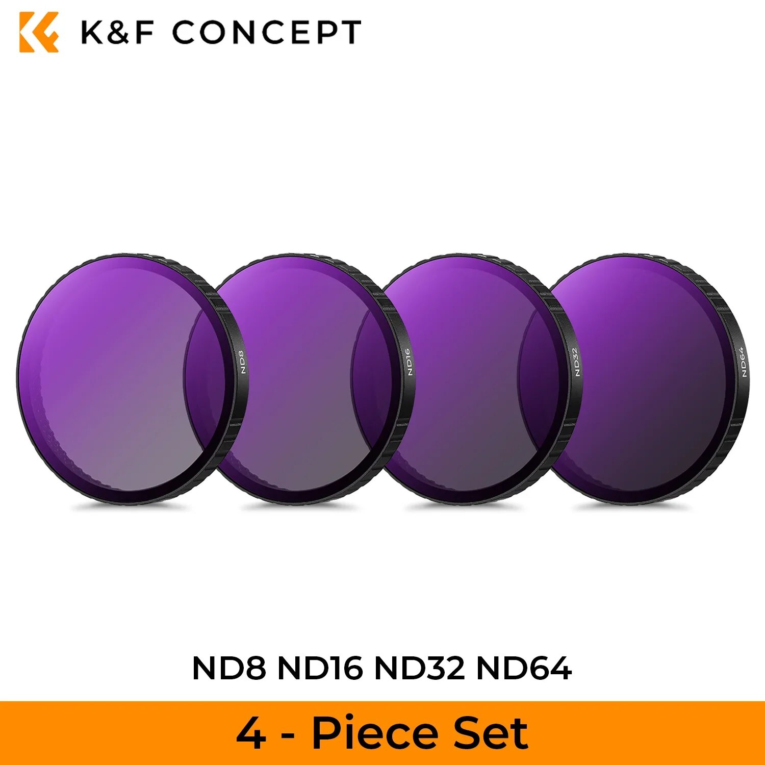 K&F CONCEPT Фильтры для DJI Osmo Action 6 ND8 ND16 ND32 ND64
