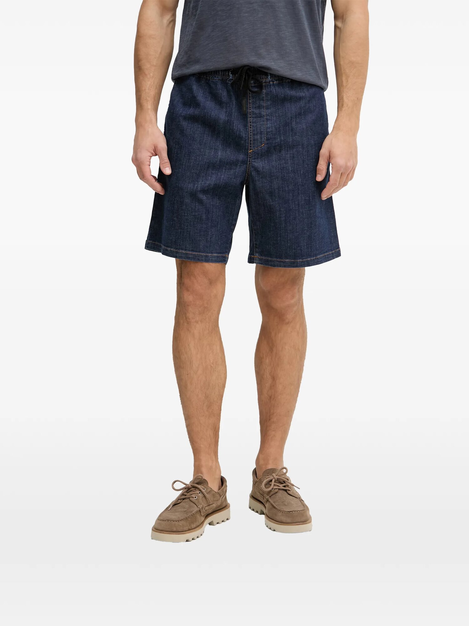 Шорты Drawstring denim shorts