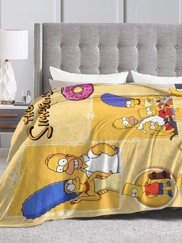 Плед The Simpsons Пледы Симпсоны Симпсон Homer Marge Bart Lisa Maggie (Цвет товара: симпсоны 16; Ширина: 100 см; Длина: 125 см; Размерность: 1-спальное)