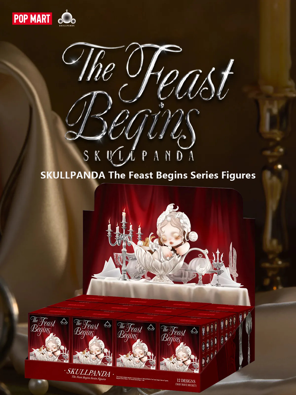 Коллекционная фигурка Слепая коробка POP MART SKULLPANDA The Feast Begins Series Figures