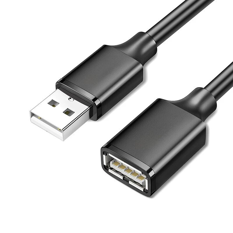 2 м USB 2.0 кабель с прямым соединением и прямым концом для клавиатуры, мыши, принтера