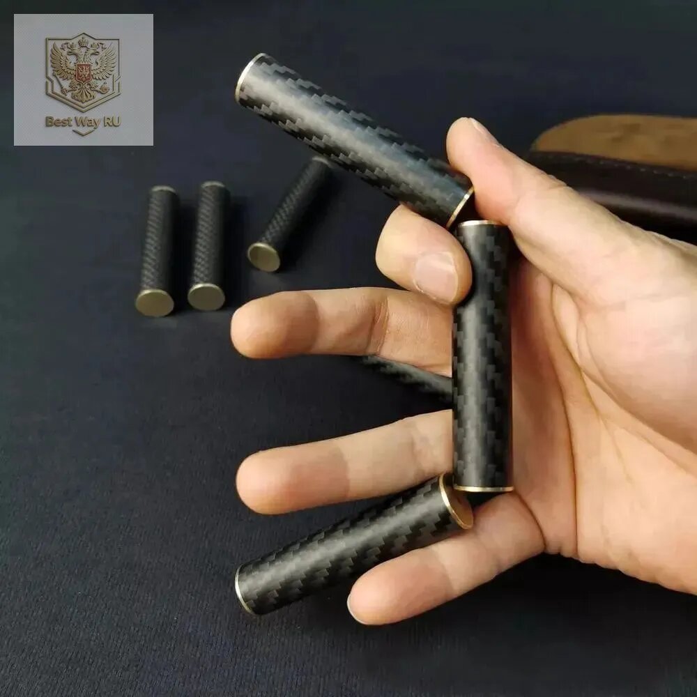 Антистресс игрушка EDC карбоновая трёхсекционная палочка металл, магнит, лёгкий вес, ручное управление, сняти