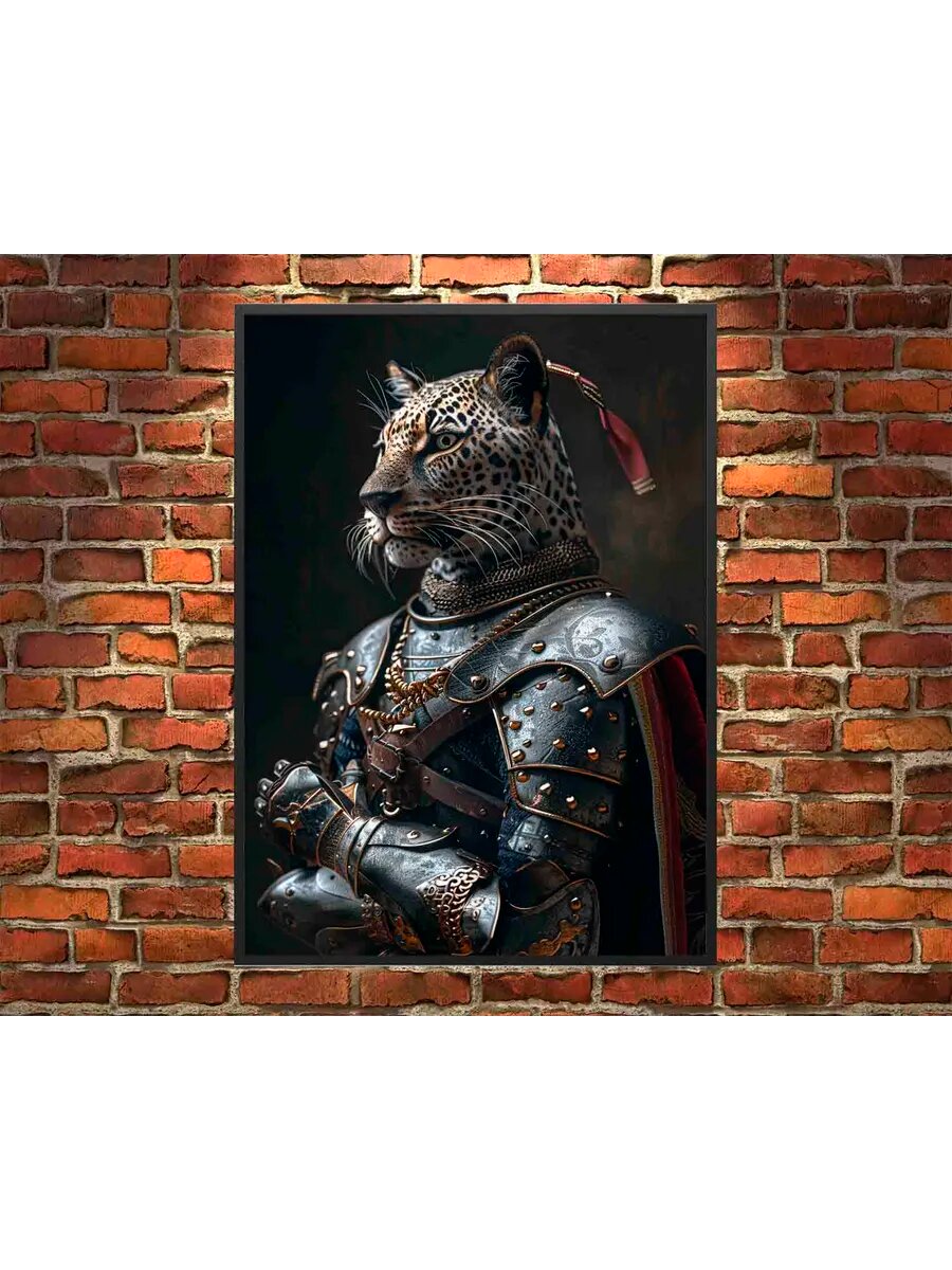 Рыцарь-леопардовое животное 3, Плакат 30x42см