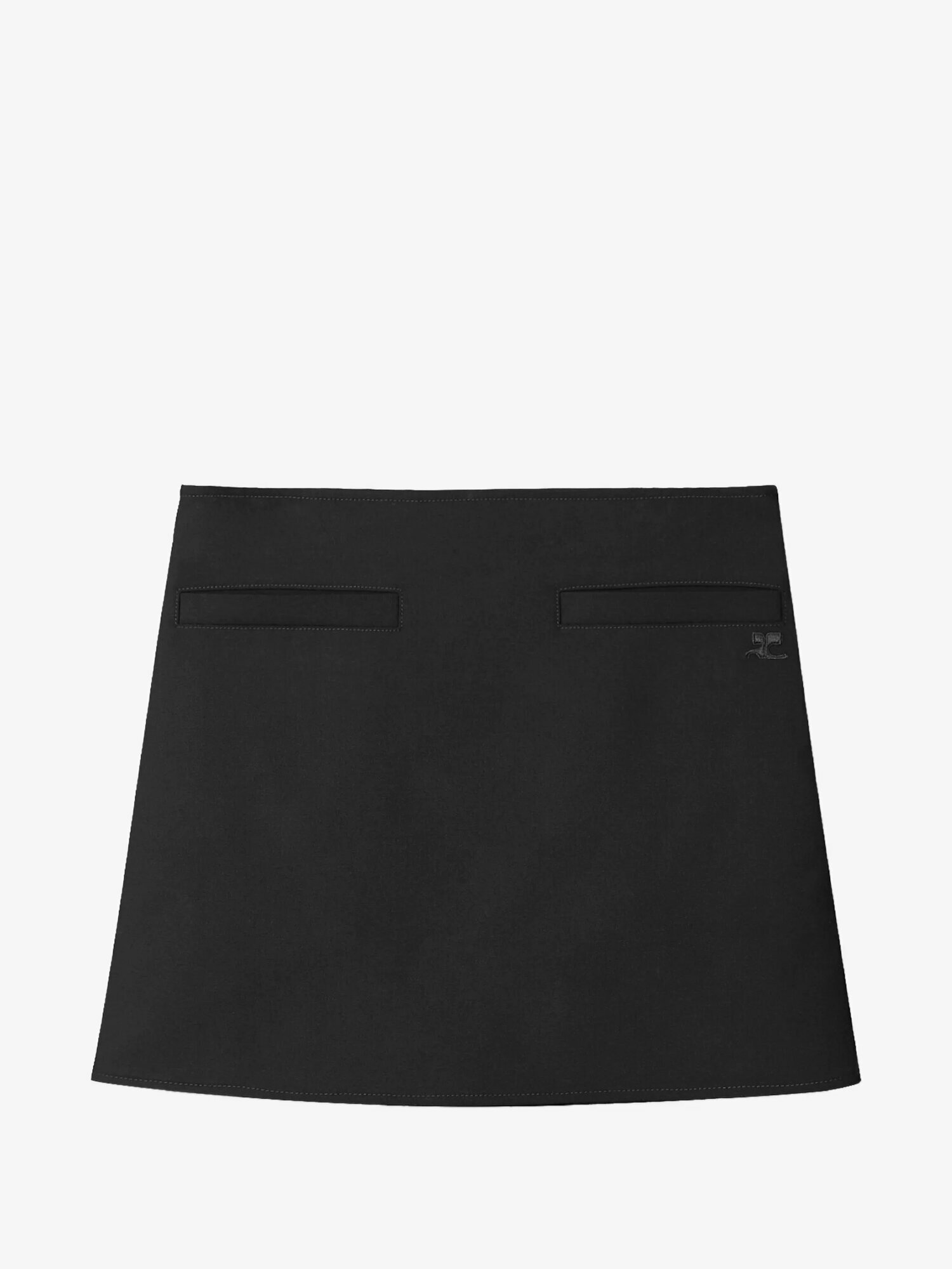 Юбка Logo-embroidered A-line mini skirt