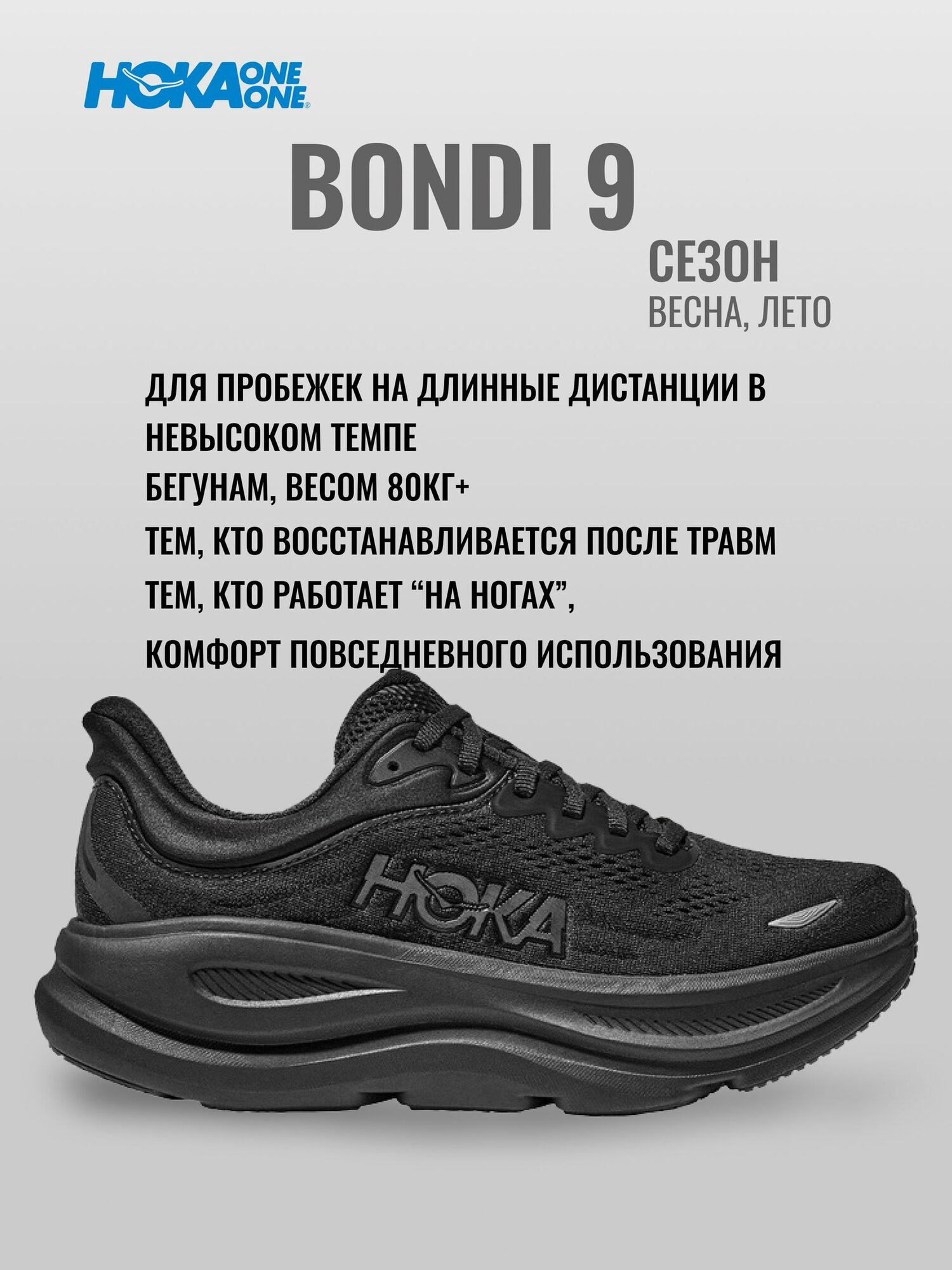 Кроссовки женские W BONDI 9 WIDE. Товар уцененный