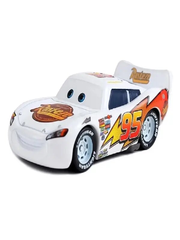 Молния МакКуин, масштаб 1 к 55, белоснежное исполнение от Disney/Pixar Cars, шестой цветовой вариант премиумхит для коллекции.