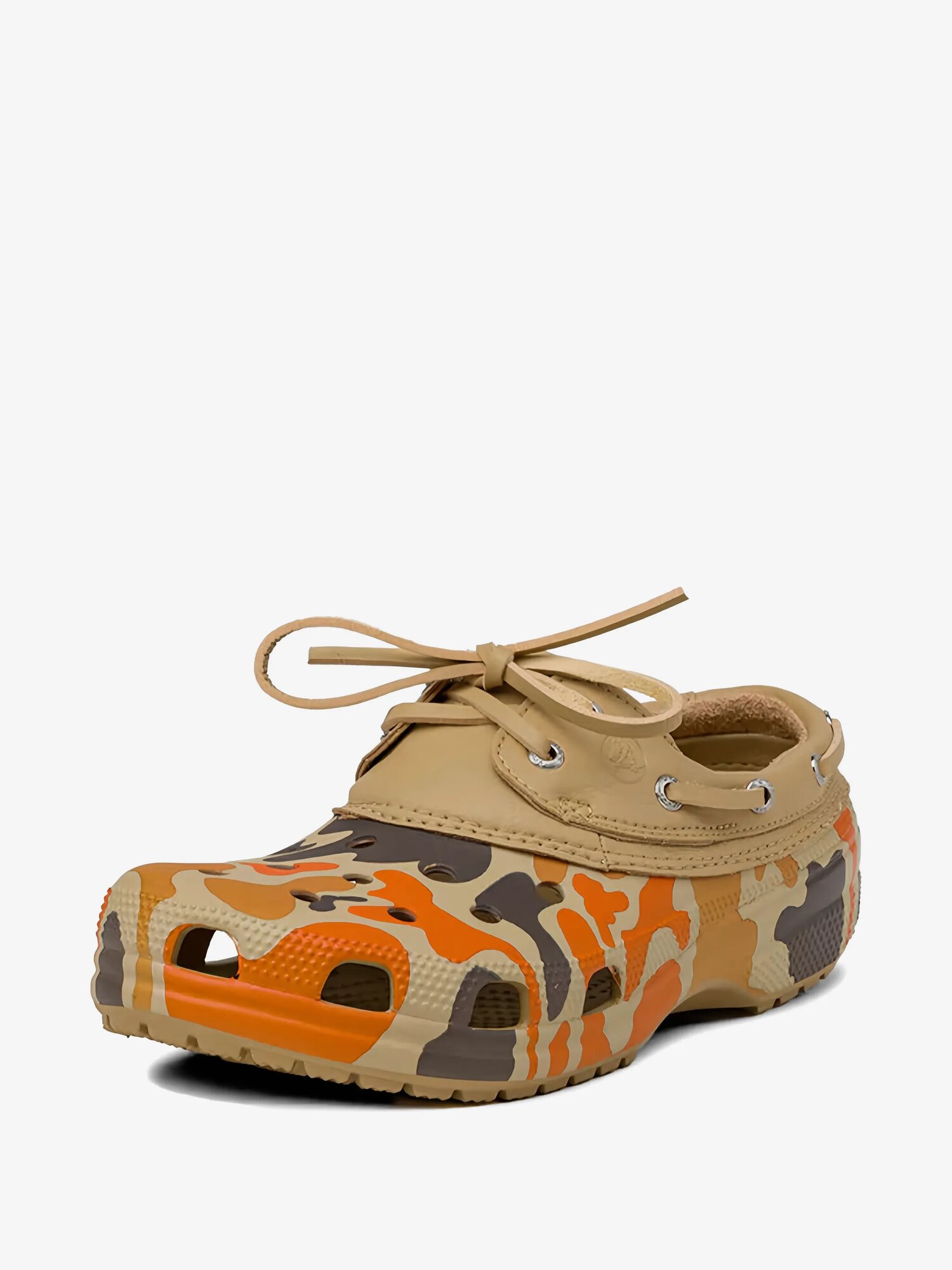Тапочки Crocs Boat-effect camouflage-printed clogs, размер 12 UK — фото 1