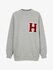 Толстовка HALFBOY Logo-patch raglan-sleeve sweatshirt, размер 44, , grey