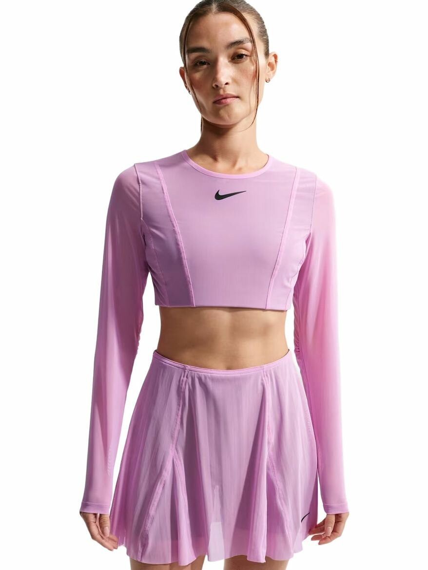 Лонгслив спортивный Court Slam Long-Sleeve Cropped Tennis Top