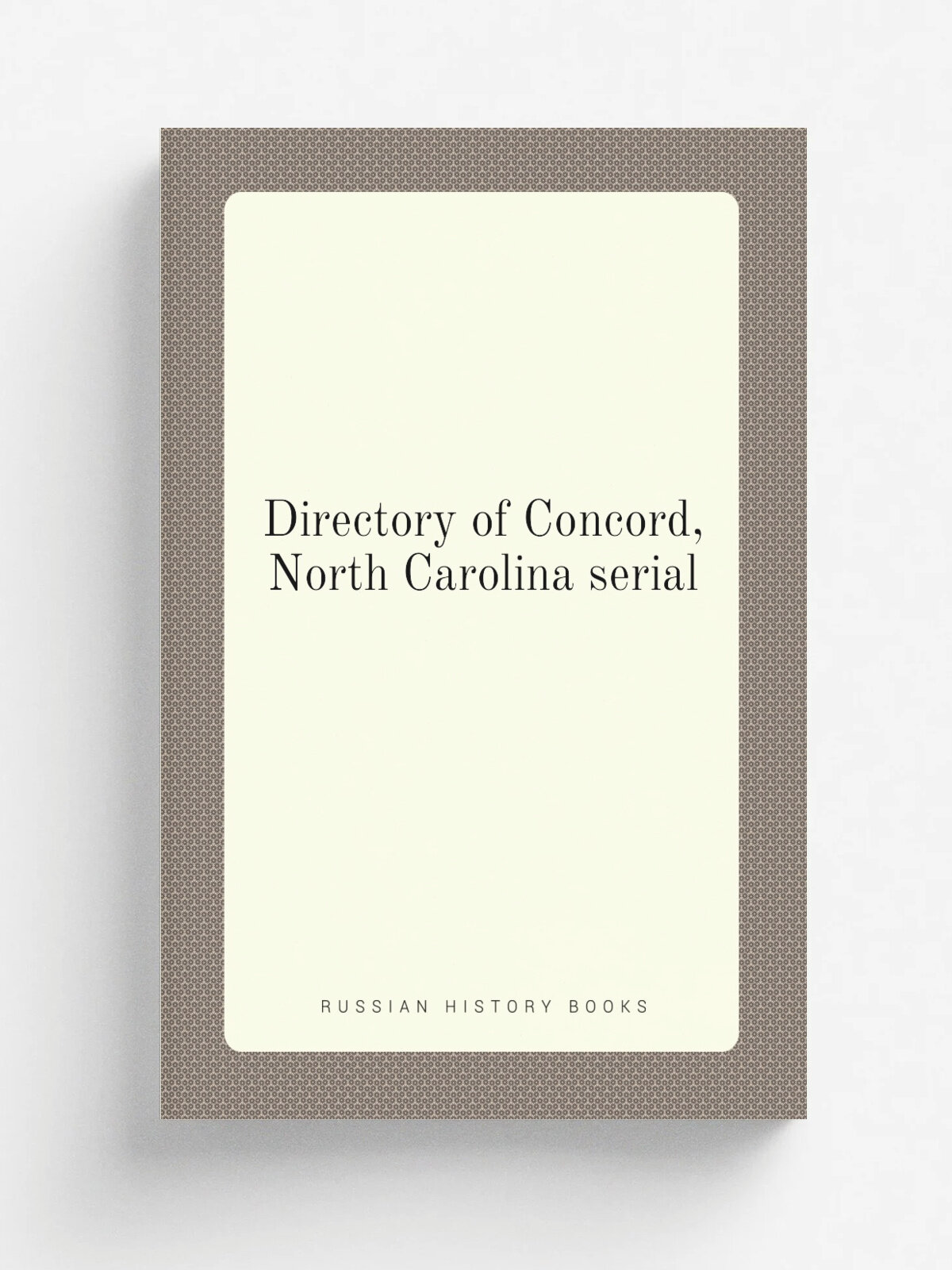 Directory of Concord, North Carolina serial