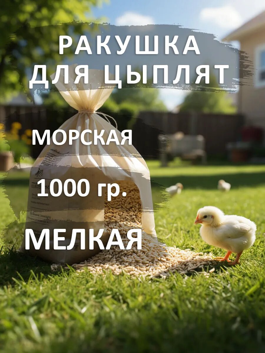 Ракушка для цыплят мелкая 1кг