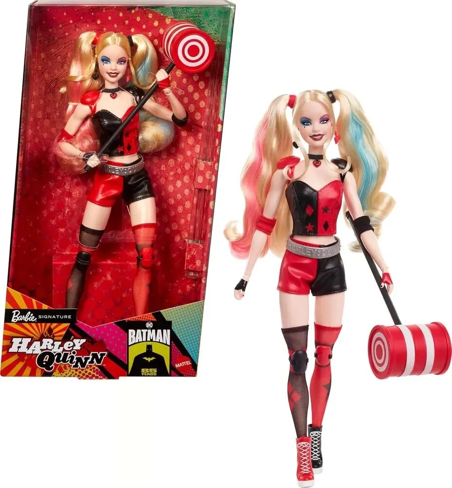 Mattel & Barbie DC 85 BATMAN-Harley Quinn, Небольшая скульптура, подарок для коллекции игрушек