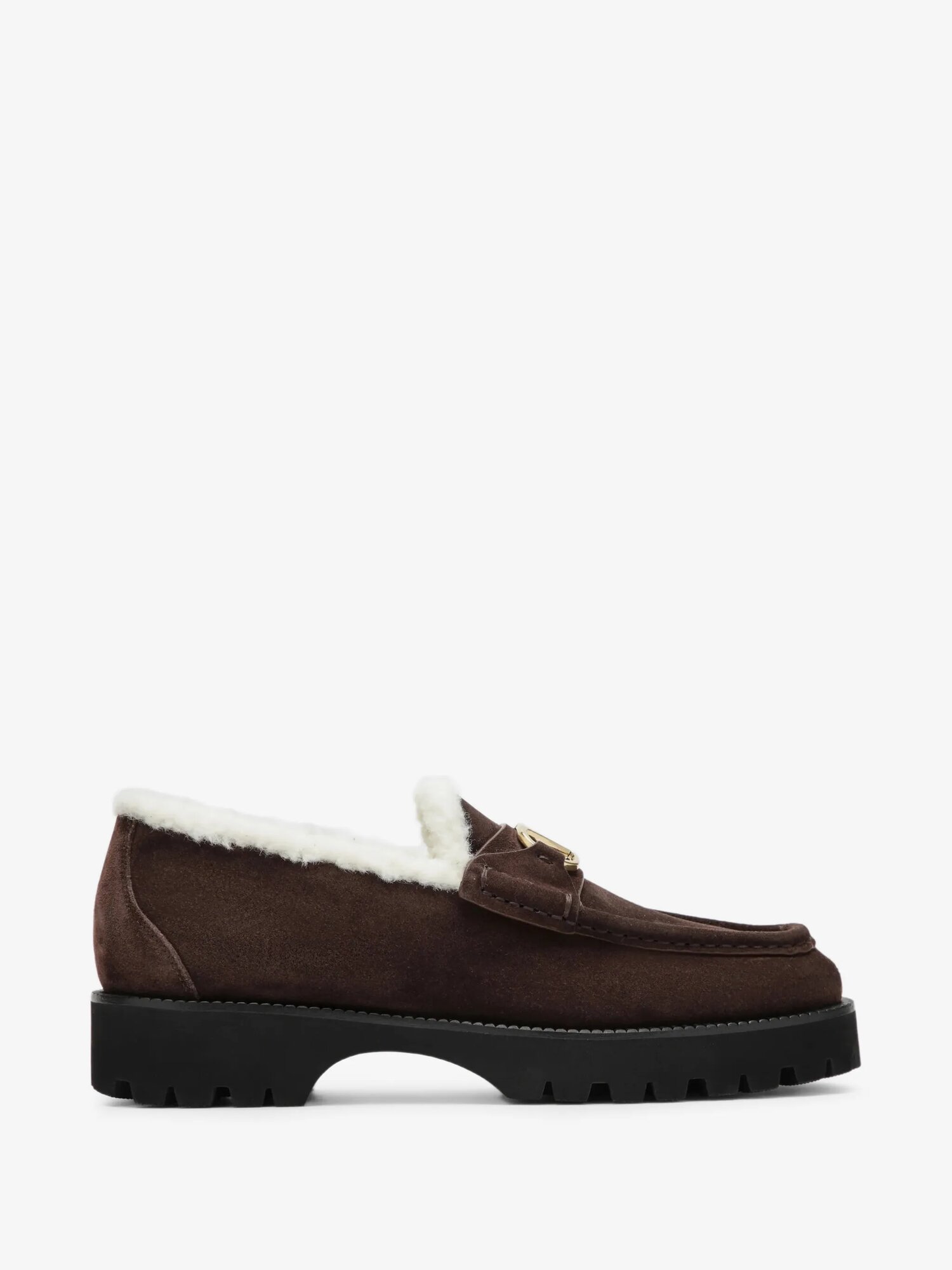 Лоферы Valentino VLogo shearling-lined loafers