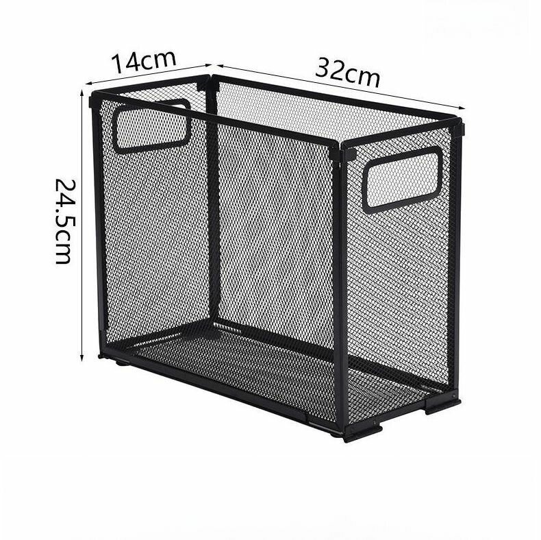 Подвесной файловый ящик из металлической сетки для хранения файлов настольный отделочный стеллаж для журналов