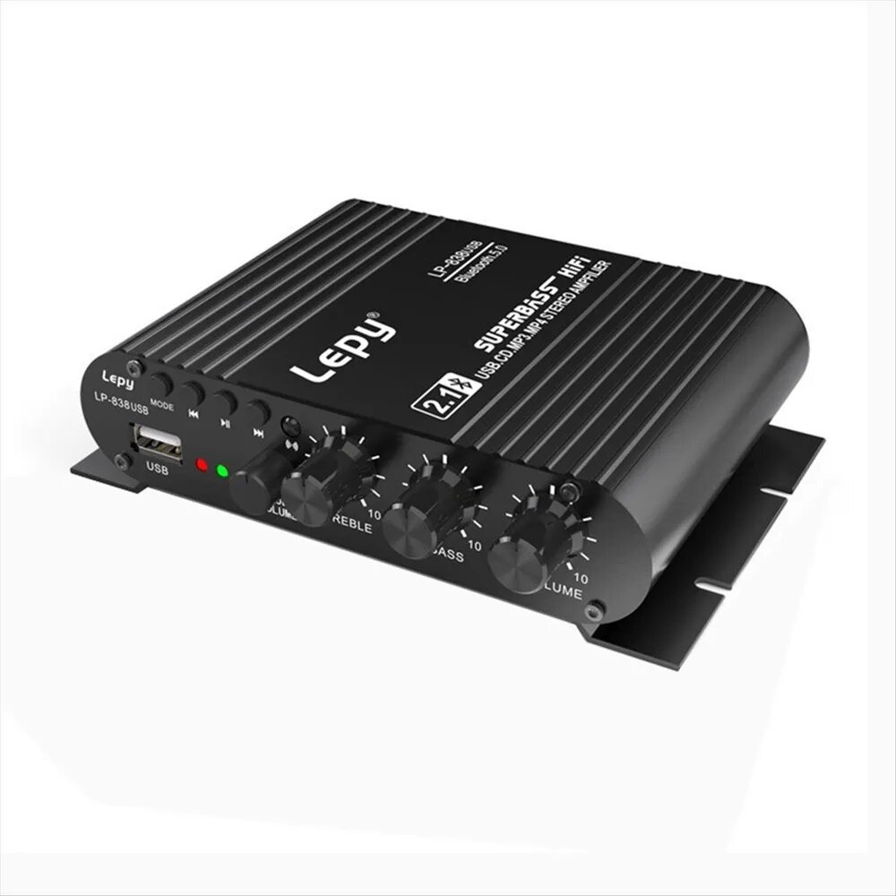 Аудиоусилитель LP-838USB, Bluetooth 5.0.