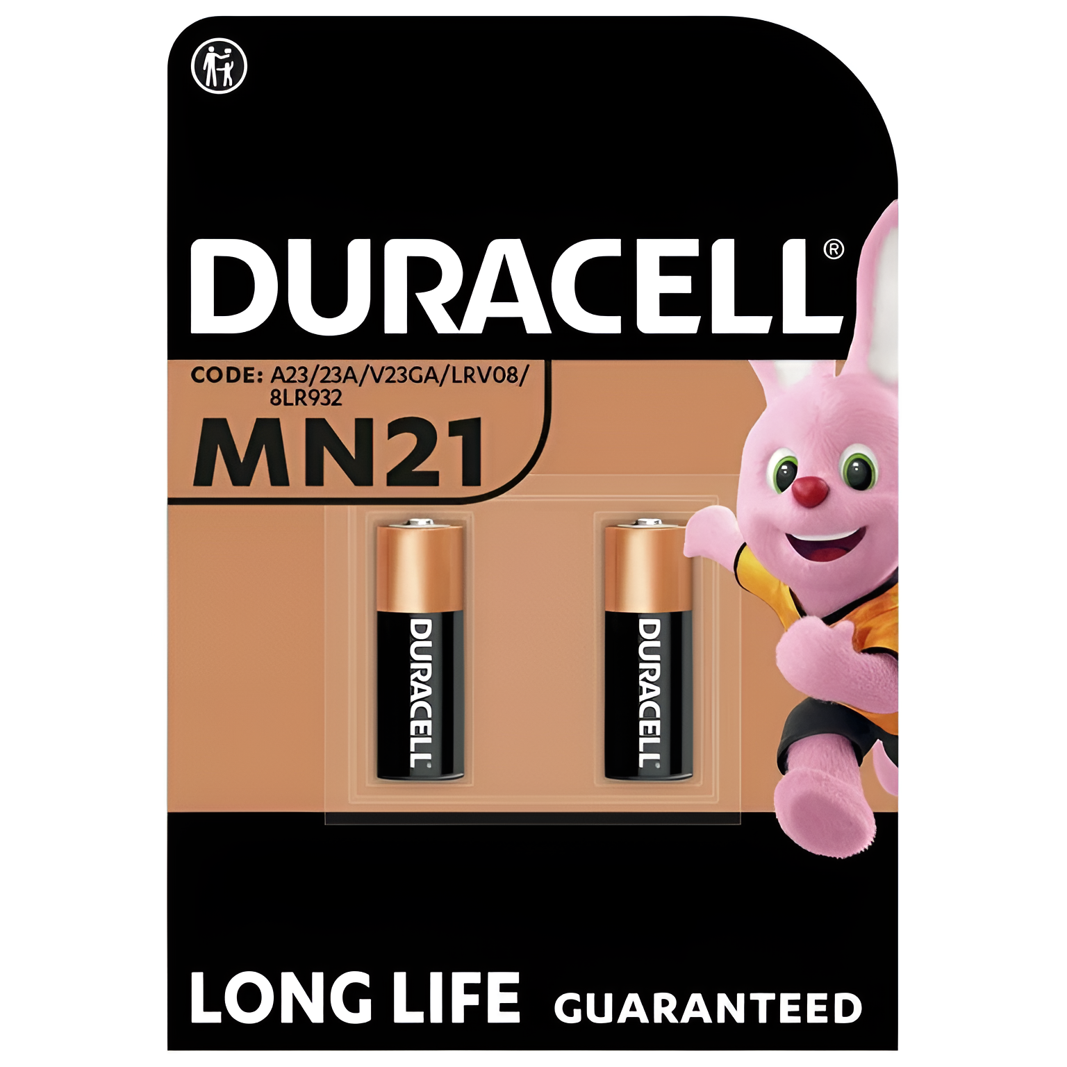 Батарейка DURACELL Alkaline MN21 12V BL2 (2) шт. в блистере, щелочная