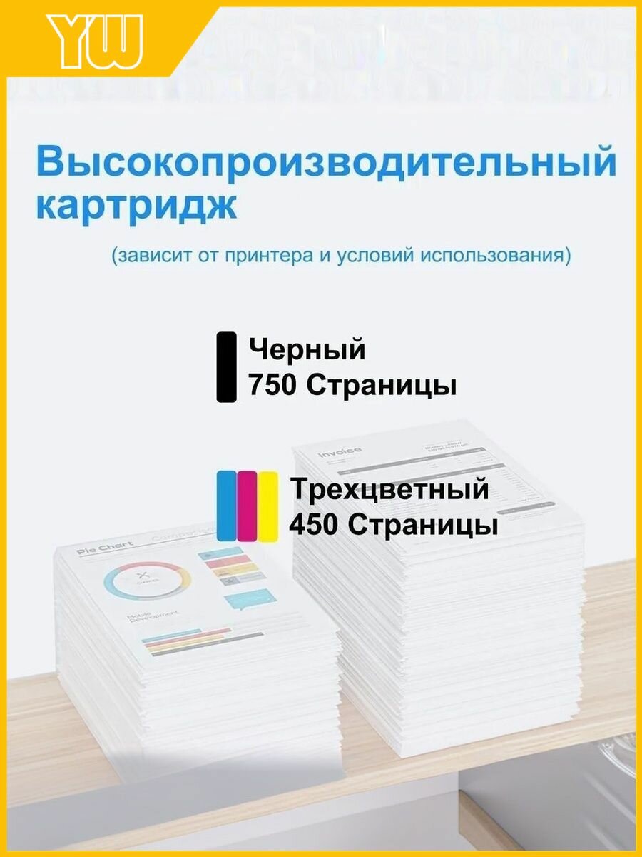OGUOGUAN HP652 XL Совместимые картриджи для струйных принтеров черные и цветные для HP Deskjet Ink Advantage 1115 2135