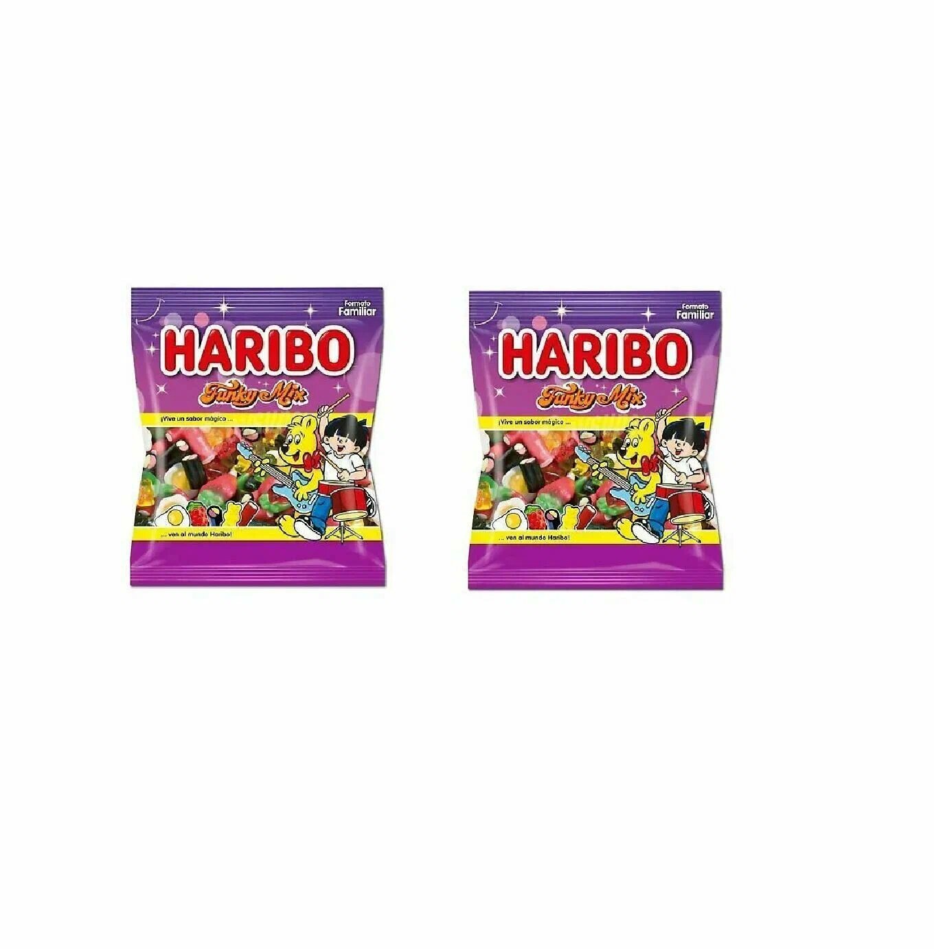 Мармелад жевательный Haribo Funky Mix / Харибо Звездный Микс 2 шт по 100 гр. (Испания)