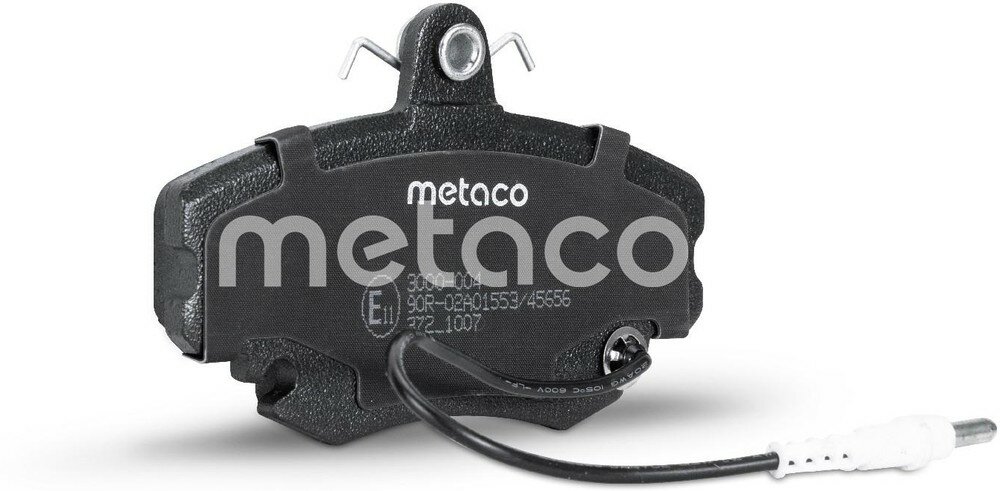 Колодки тормозные передние METACO 3000-004 Renault Logan, Clio 1991-1998 на Largus с тормозной системой Lucas, Pf4395 с датчиками, комплект