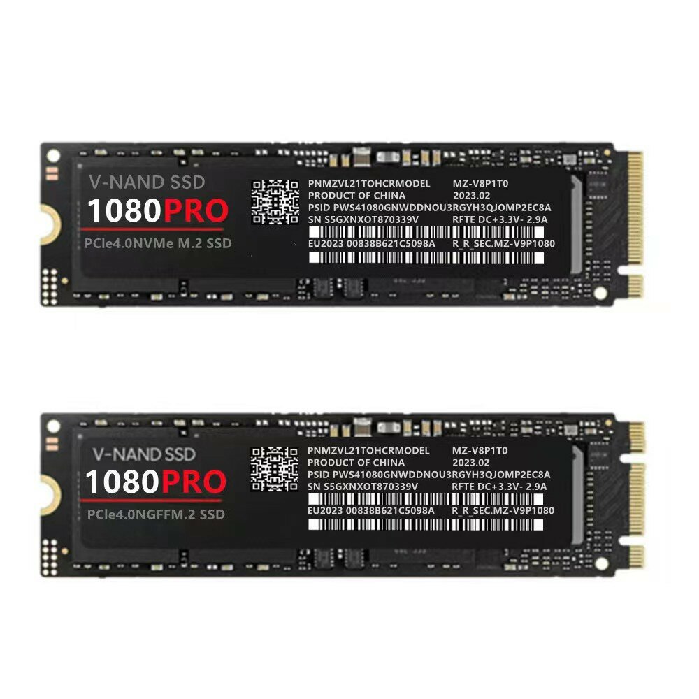 Высокоскоростной твердотельный накопитель M2 1080pro NGFF-NVME для расширения памяти, 1 ТБ, 2 ТБ, 4 ТБ SSD с большой емкостью и высокой скоростью передачи данных.