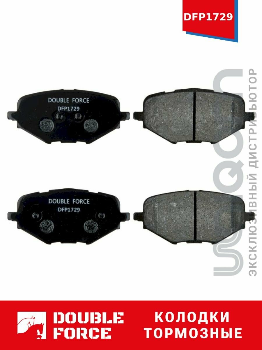 Колодки тормозные задние CHANGAN UNI-K 2020 - Double Force DFP1729