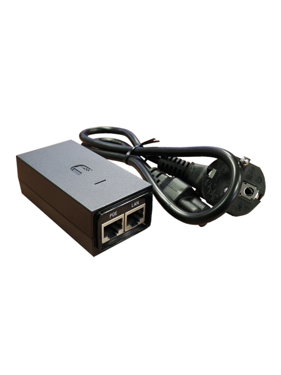 PoE инжектор UBIQUITI POE-50-60W 1.2A (POE-50-60W 1.2A) черный, мощность 60Вт