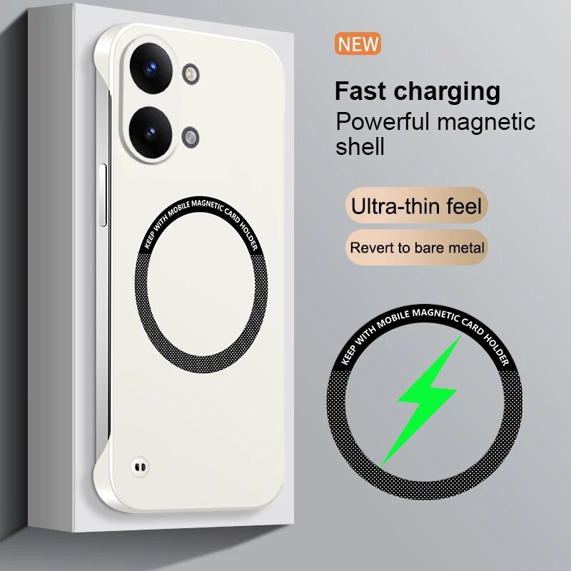 Бескаркасный тонкий жесткий чехол на магнитной основе для Xiaomi Poco X8 Pro Max PocoX8ProMax 5G