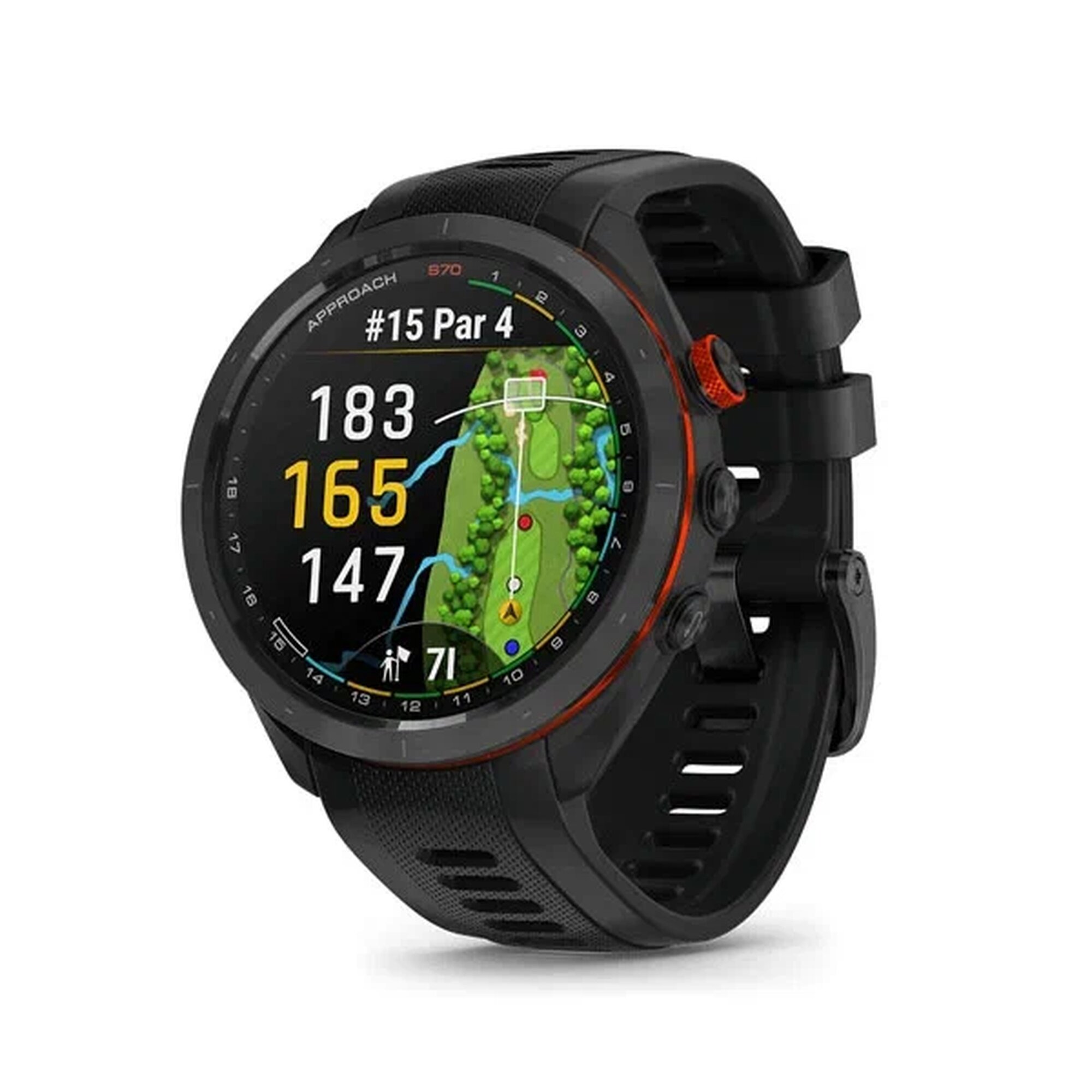 Умные часы Garmin Approach S70 black band, GPS, влагозащита, силикон