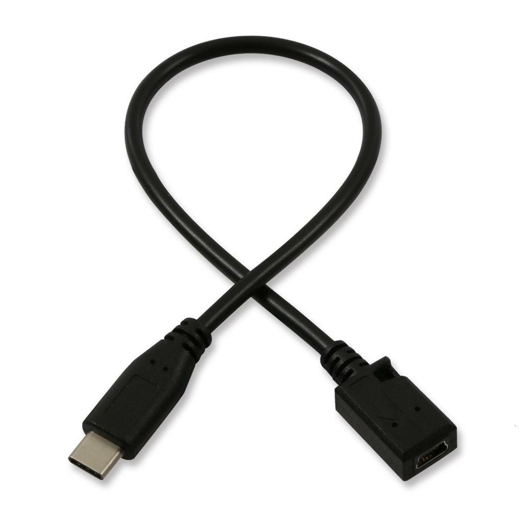 Переходник USB 5-контактный «мама» — USB-C «папа», прямая голова