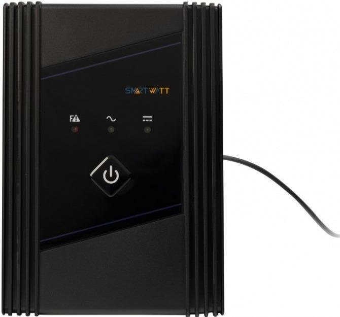 ИБП SmartWatt линейно-интерактивный 650/360 ВА/Вт напольный LED индикация Shuko CEE7/4 - 2 шт. UPS UNI 650