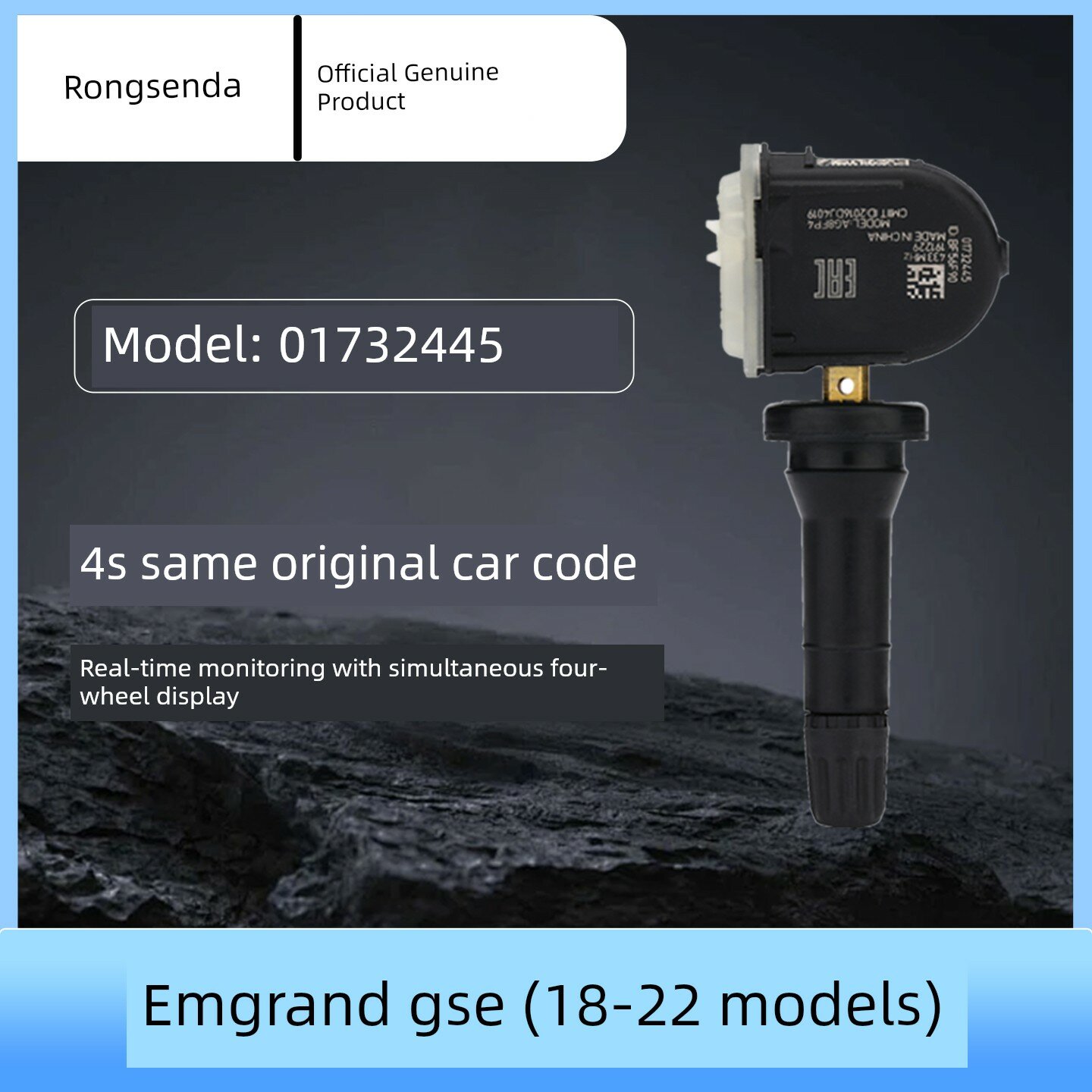 Подлинный клапан TPMS для Geely Emgrand GSE (2018-2022) резиновый тип, оригинальное качество, совместимость со штатным