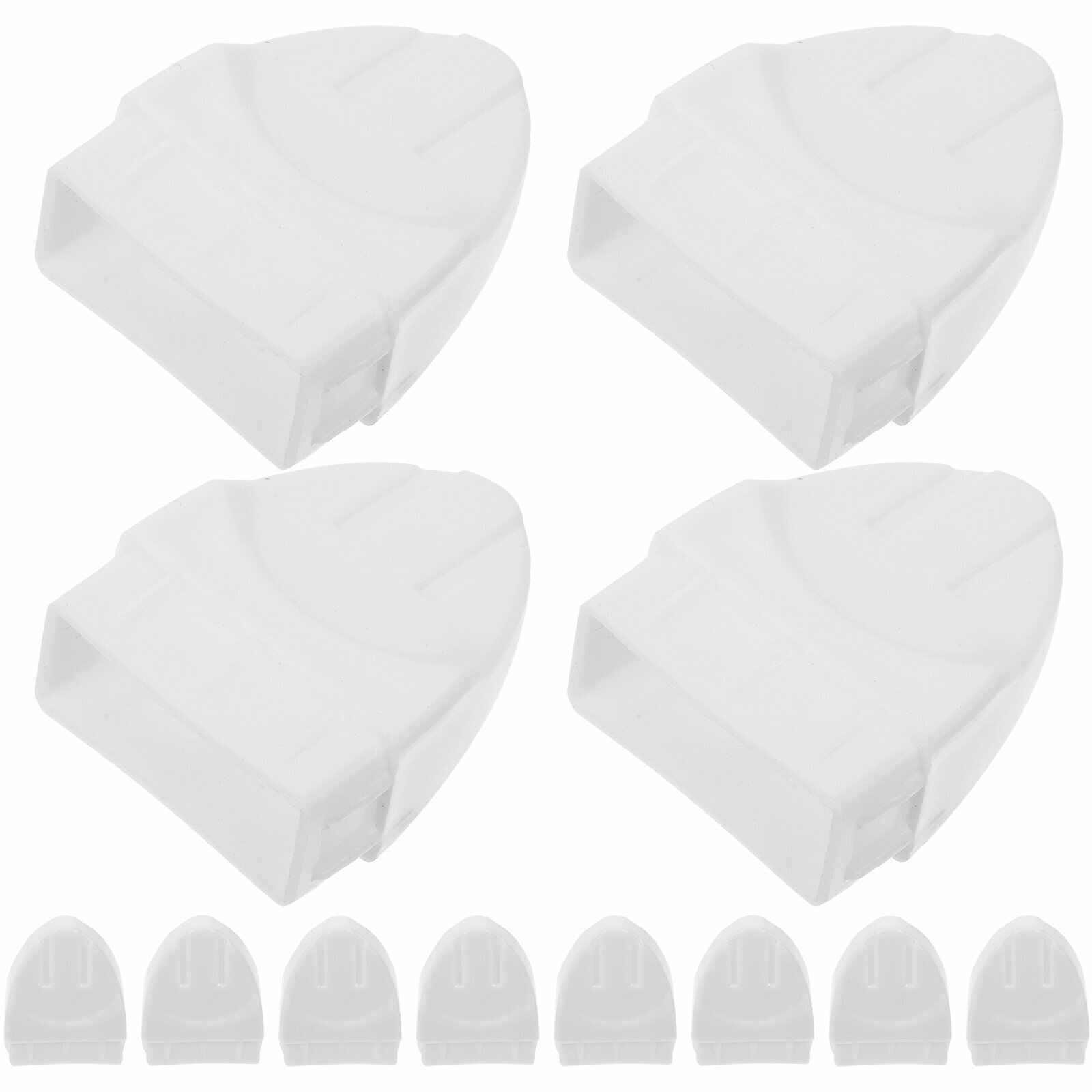 Белые пластиковые декоративные колпаки для столбов забора 20 штук для уличного применения