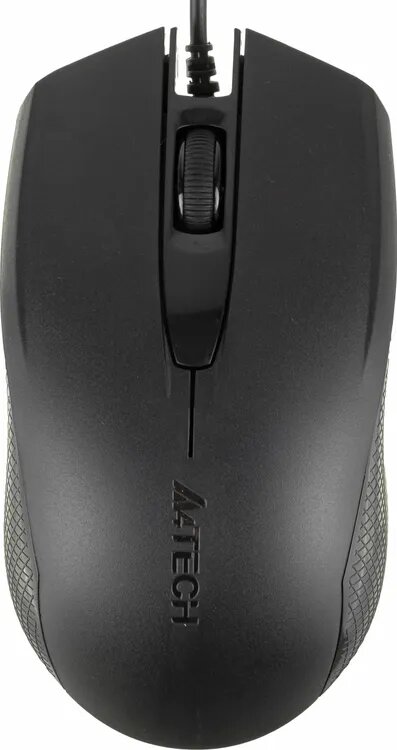 Мышь проводная A4TECH OP-760, оптическая, USB, 1200dpi, черный