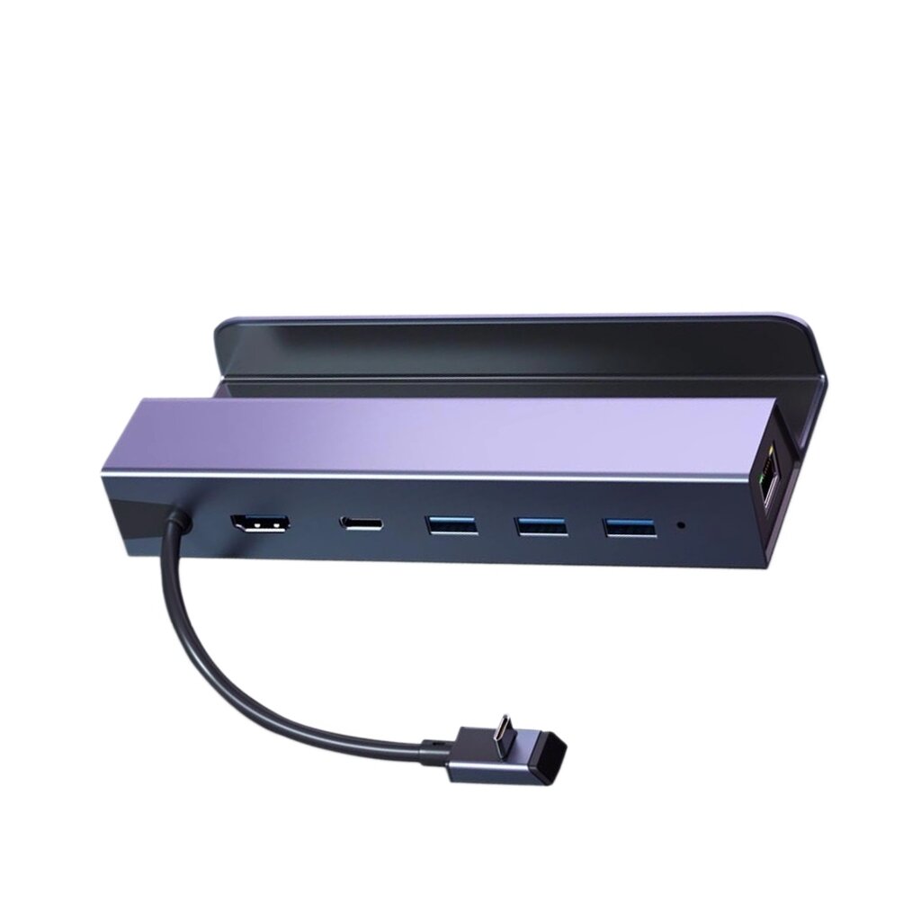 Скоростной концентратор USB C 4K 60Hz Гигабитный Алюминиевый корпус, Подходящий для игр