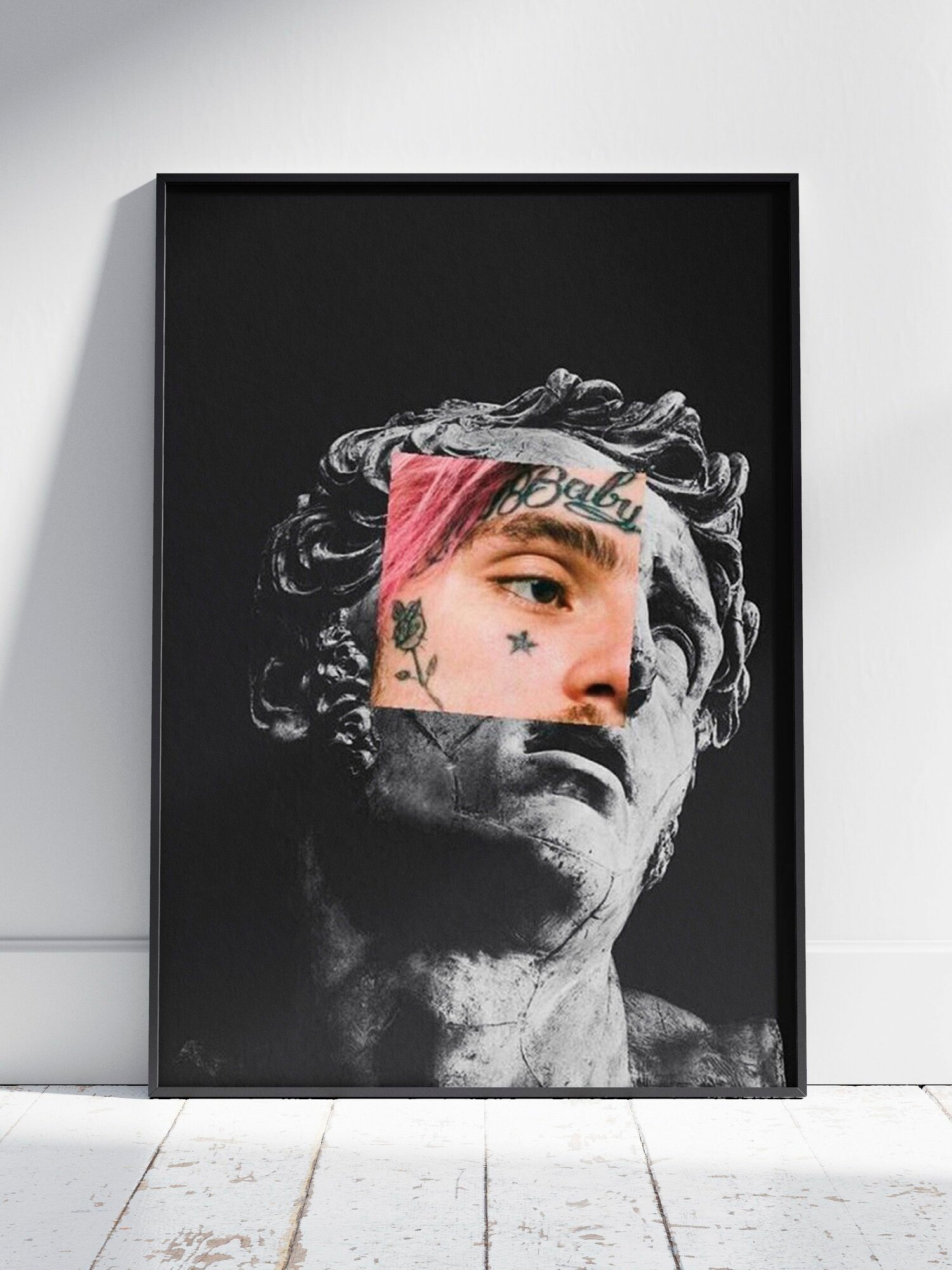 Плакат на стену для интерьера Lil Peep (Лил Пип 45) - Постер по музыке и артисту формата A4 (21x30 см)