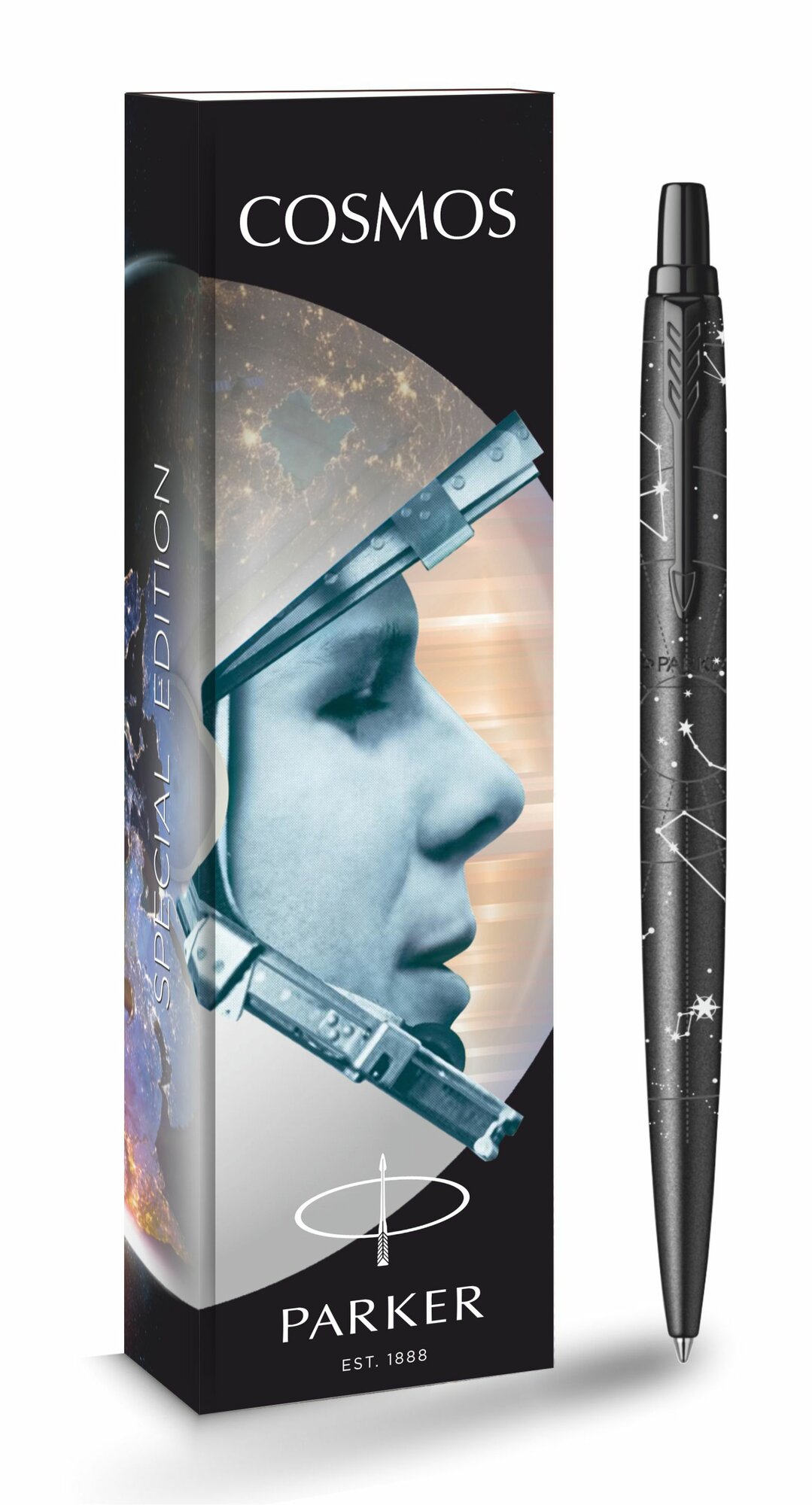 Ручка шариковая Parker Jotter XL Special Edition COSMOS в подарочной упаковке, цвет: Black, стержень: Mblue 2122753_COS