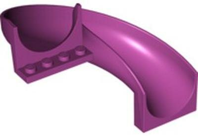 Деталь Lego 11267 Slide Playground 7 x 12 x 8 1/3 Curved 180 degrees