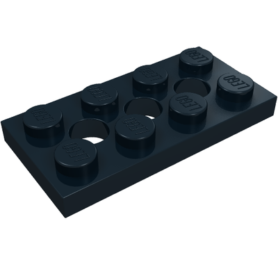 Деталь Lego 3709b Technic, Plate 2 x 4 with 3 Holes