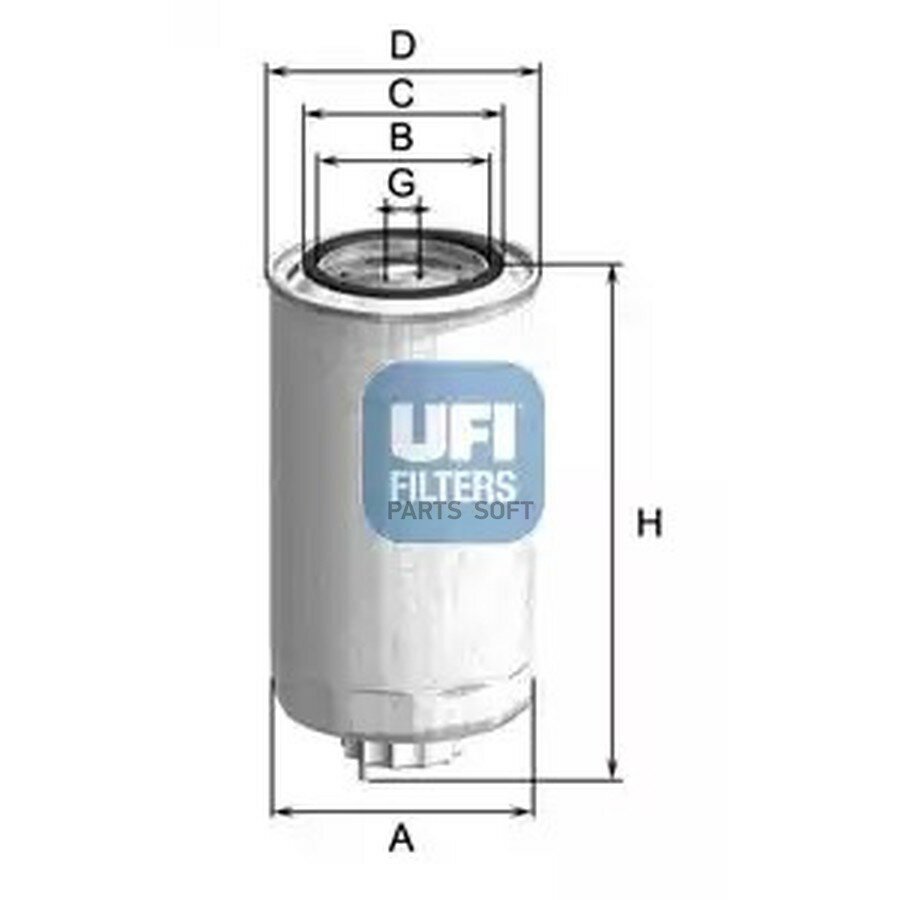 Дизельный от официального дистрибьютора, UFI, артикул 2499901