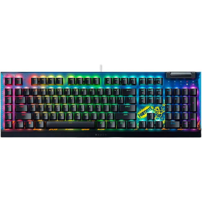Razer RZ03-04703600-R3M1 Игровая клавиатура Razer BlackWidow V4 X (Yellow Switch) - Fortnite Ed. - US Layout/ Razer Bla