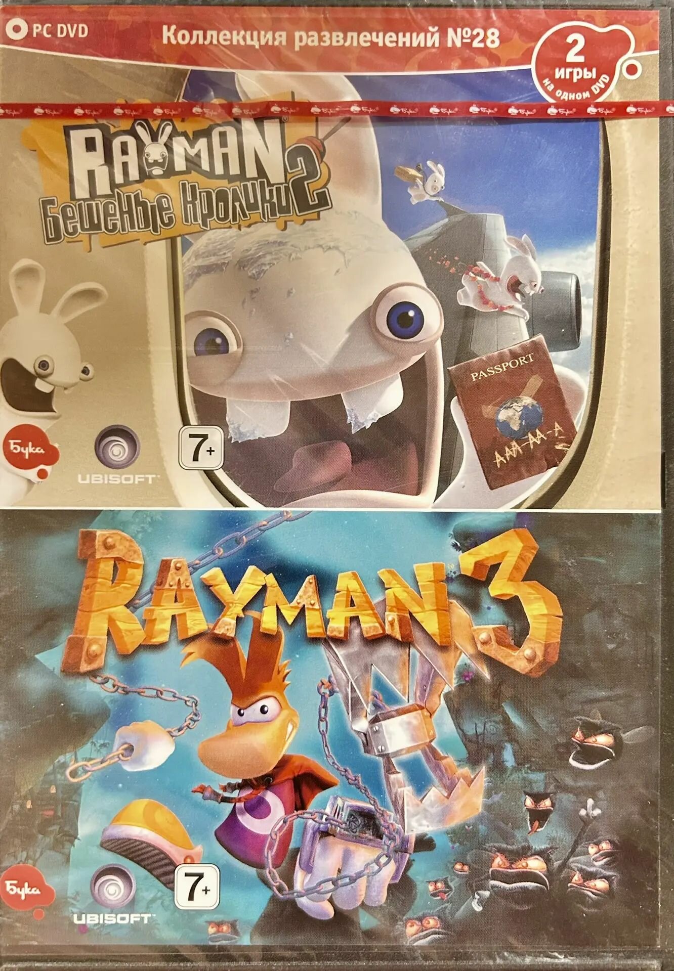 Игра для ПК Rayman Бешеные кролики 2 + Rayman 3 DVD-BOX (русская версия, Бука)