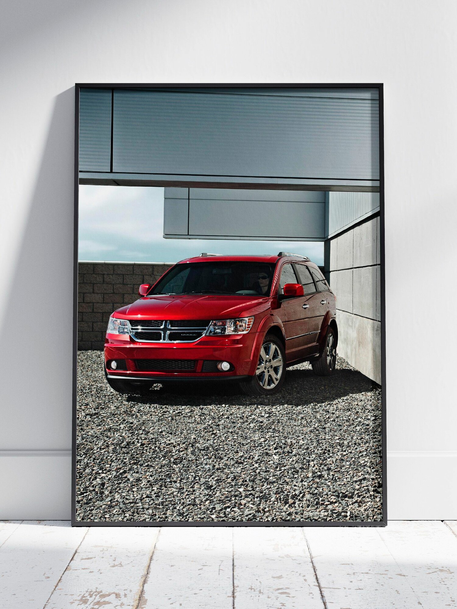 Плакат на стену для интерьера Авто и Мото (Додж Джорни - Dodge Journey 1) - Постер по транспорту формата A4 (21x30 см)
