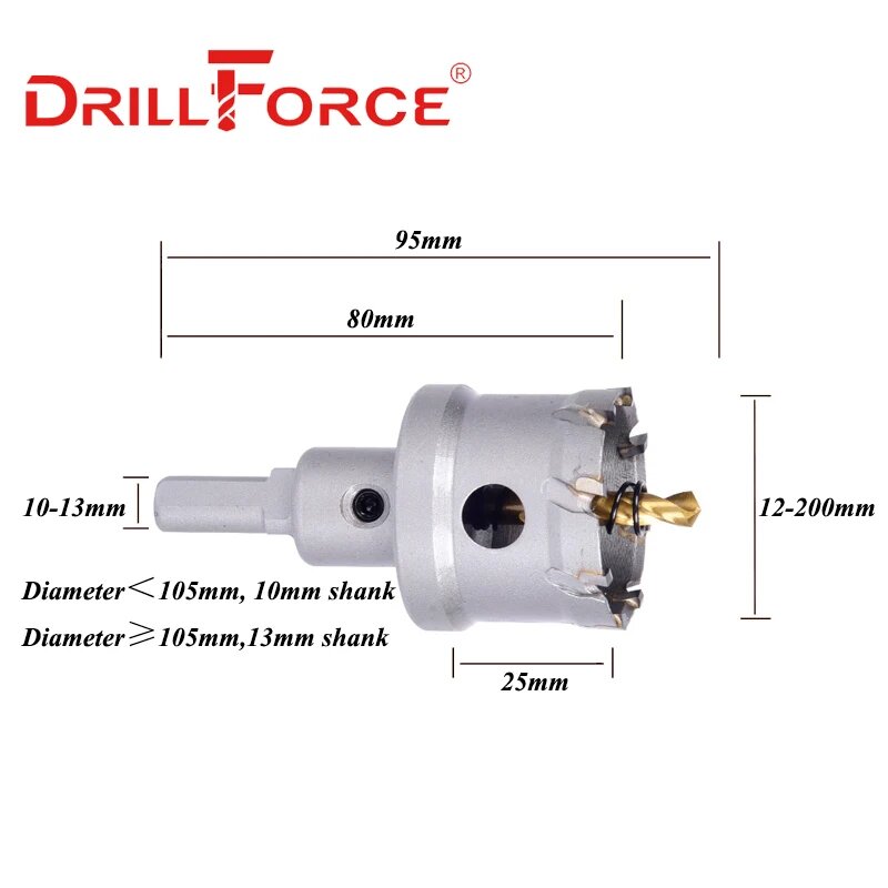 Кольцевое сверло DRILLFORCE 44mm — фото 1