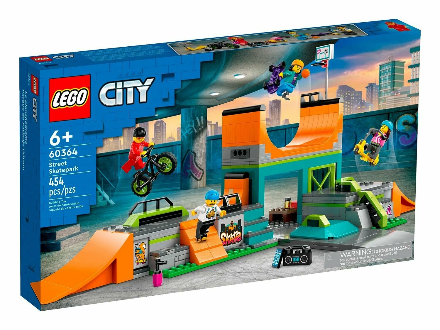 Конструктор LEGO City Skaterpark Уличный скейт-парк, 60364