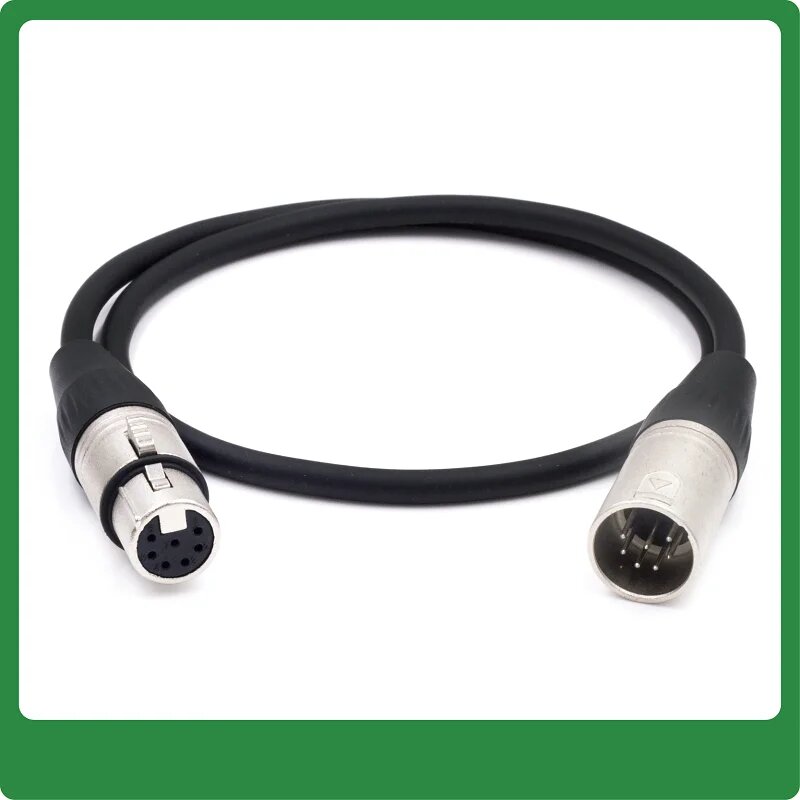 Аудиокабель XLR на XLR 7Pin Красный, 2 м