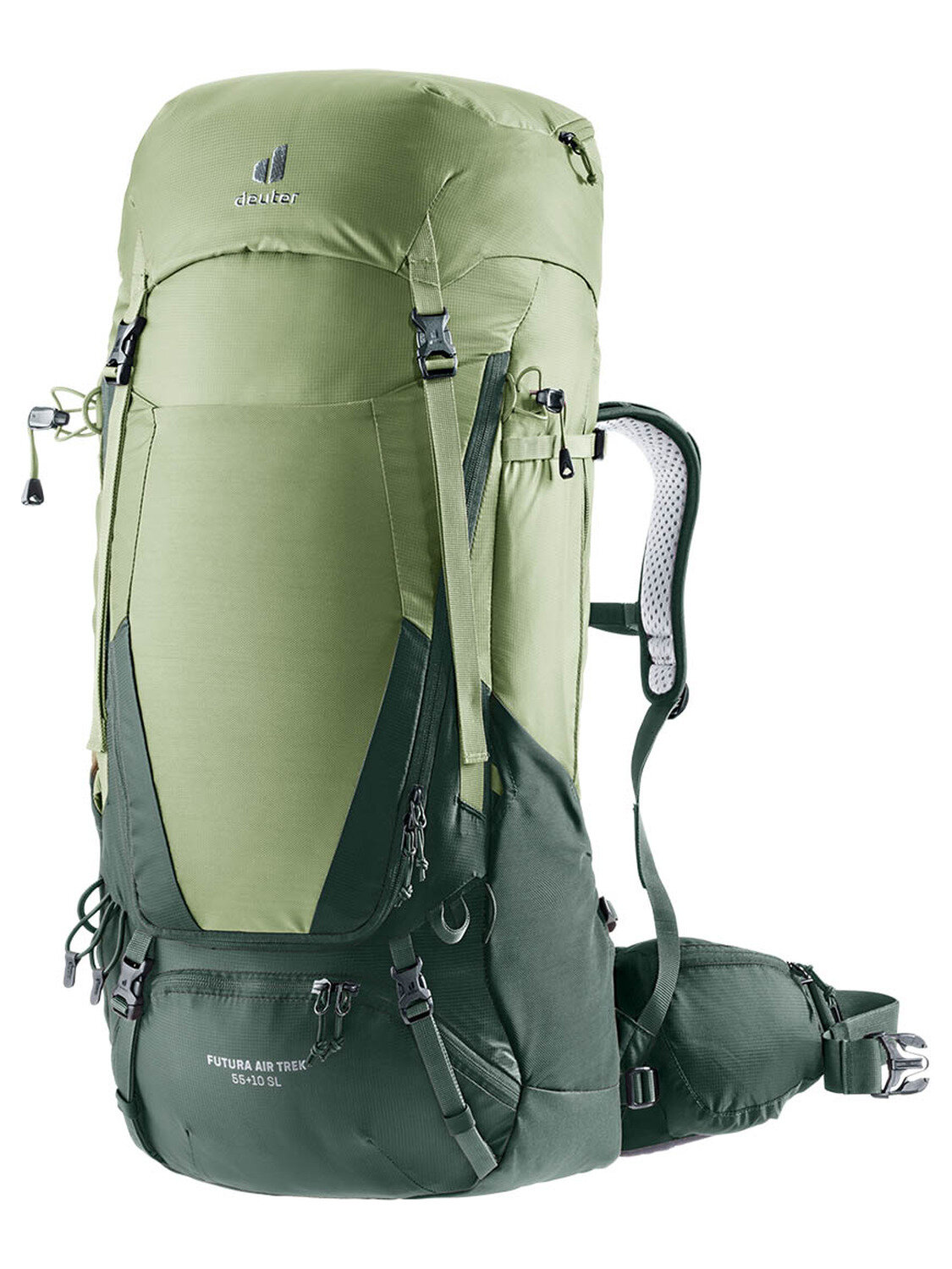 Рюкзак Deuter Futura Air Trek 55 + 10 SL зеленый, для женщин