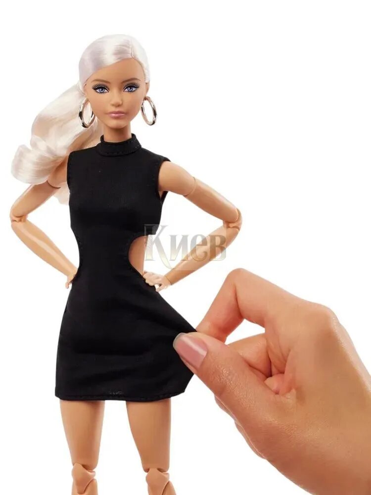 Кукла Barbie Signature Basics Шарнирная кукла Барби Модель 02, JBH71 - 28 см, черная — фото 1