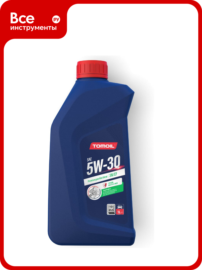 Моторное масло TOMOIL Engine Oil 5W-30 SN/CF, канистра 1 л 7100000343