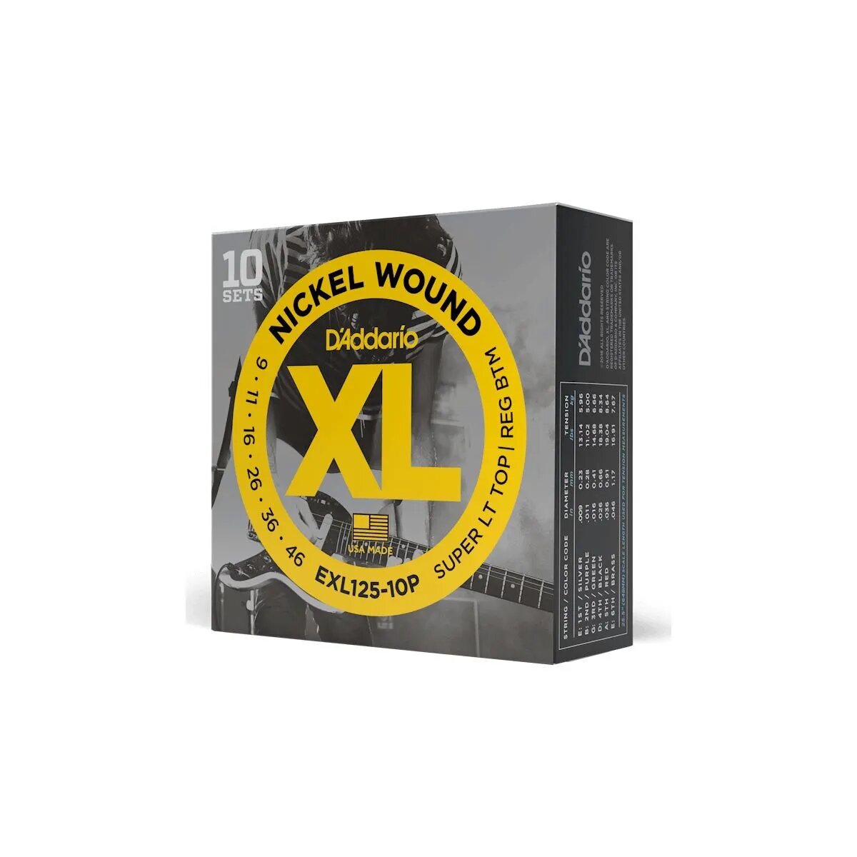 Струны для электрогитары D'Addario EXL-125-10P (10 компл.)