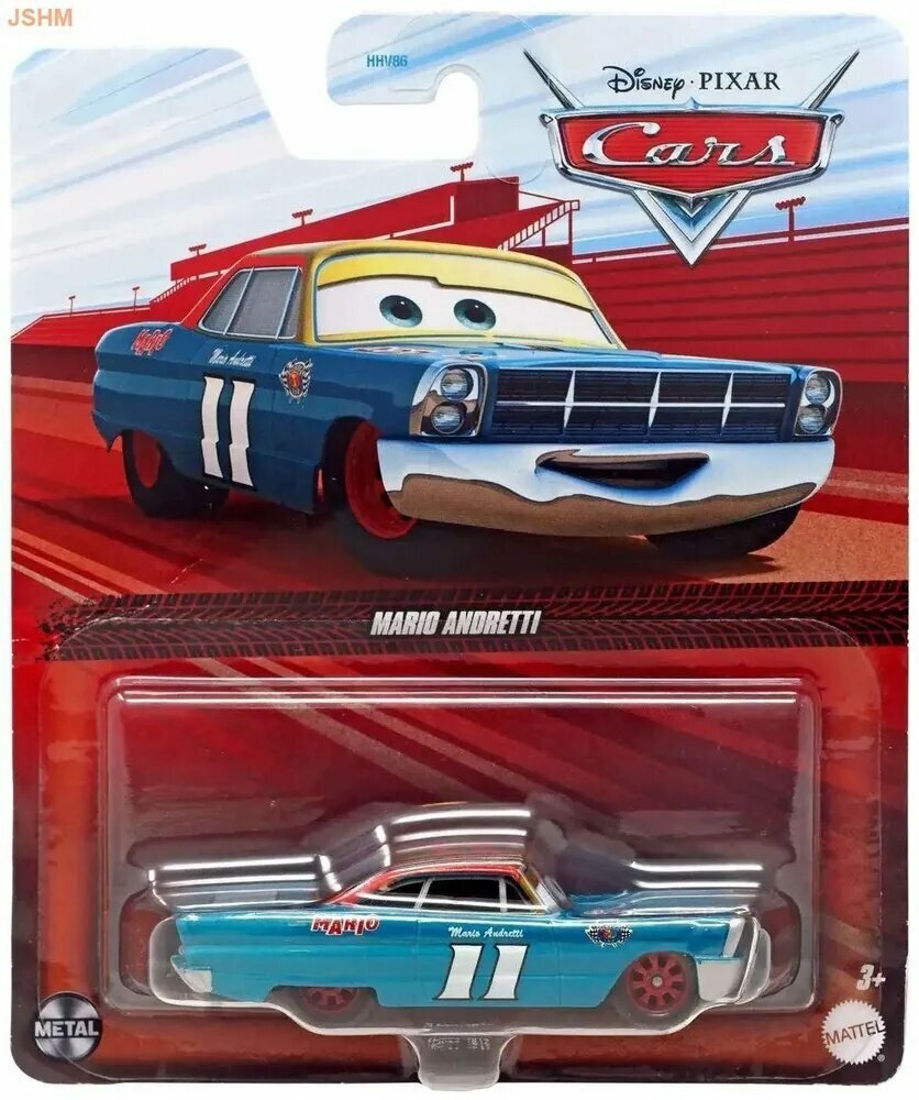 Машинки Cars герои мультфильмов Марио Андретти